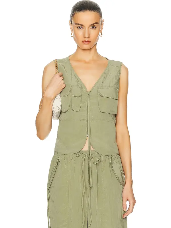 Lpa Sojinita Cargo Vest Top - Sage