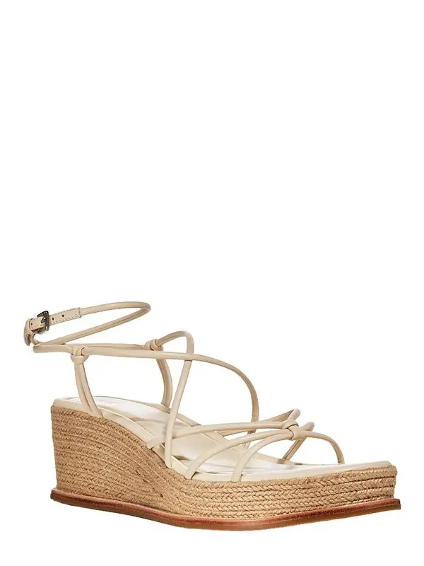Paige Julia Wedge Sandals - Bone