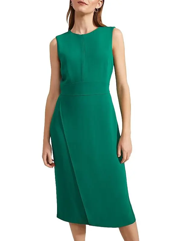 HOBBS LONDON Maura Sheath Dress - Malachite Green