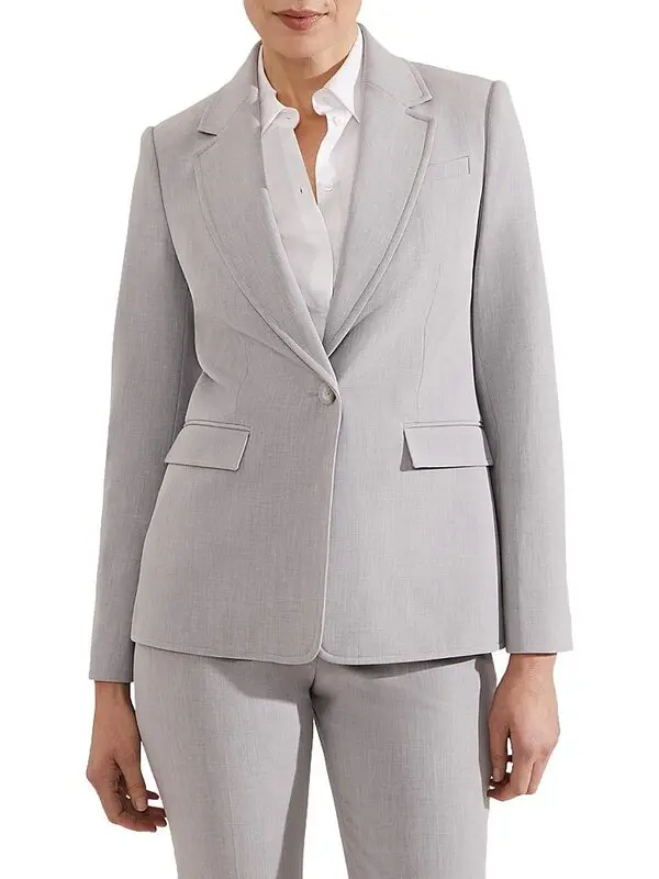 HOBBS LONDON Lauren Blazer - Pale Gray