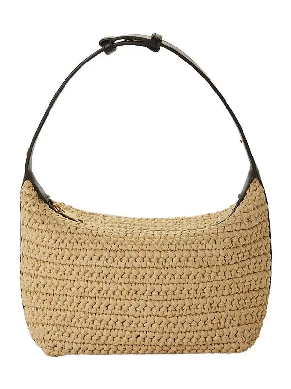 Bottega Veneta Mini Wallace Raffia Shoulder Bag - Natural/fondant/gold