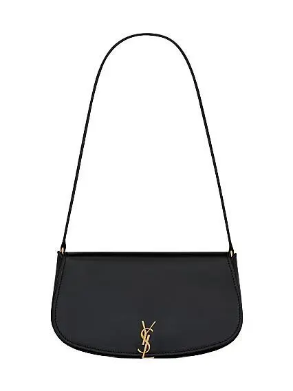Saint Laurent Voltaire Shoulder Bag - Black Leather/gold