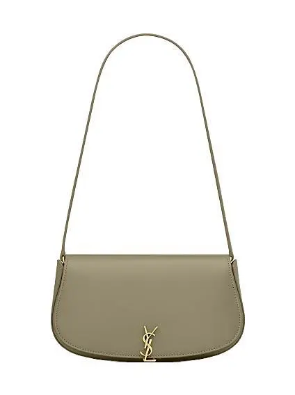 Saint Laurent Voltaire Shoulder Bag - Strong Moss Leather/gold