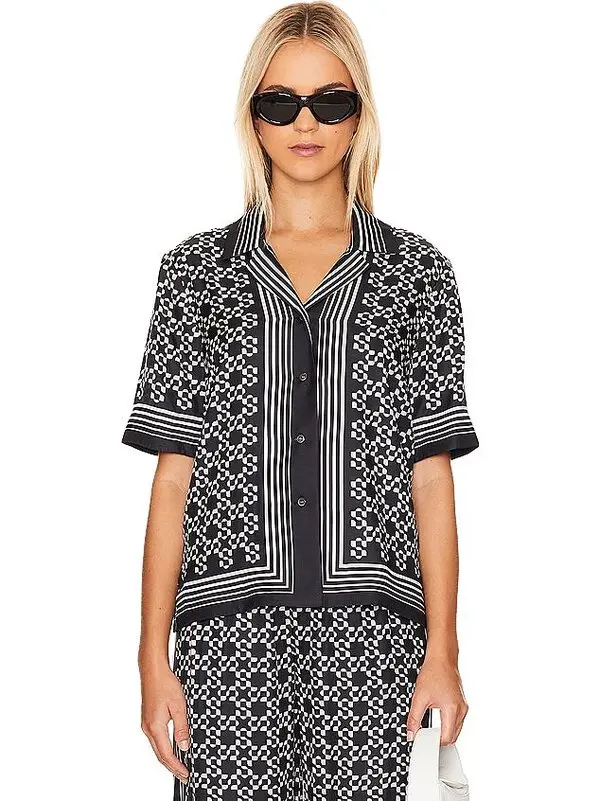 Simkhai Koda Button Down Shirt - Black