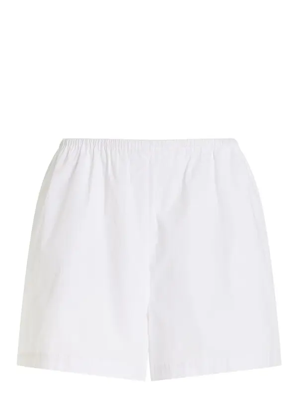 Solid & Striped The Loretto Cotton Shorts - White