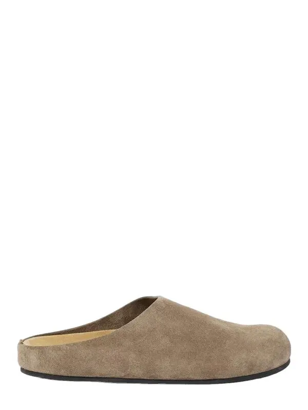 THE ROW Hugo Suede Clogs - Brown