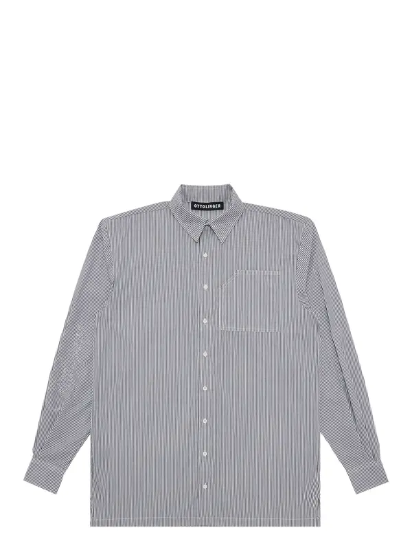 Ottolinger Oversized Striped Shirt - Grey