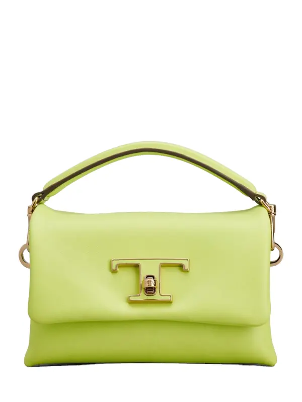 TOD'S T Timeless Leather Shoulder Bag - Green