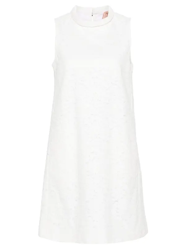 N°21 Corded-lace Mini Dress - White