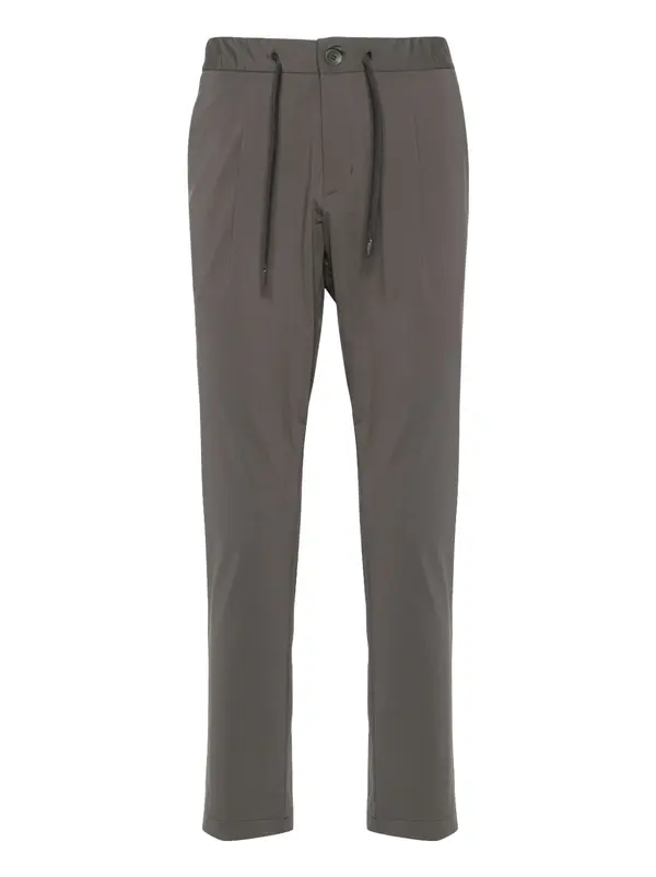 Herno Pleated Tapered Trousers - Grey