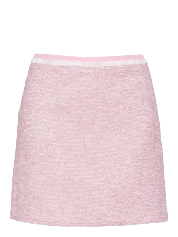 JUUN.J High-waisted Tweed Miniskirt - Pink