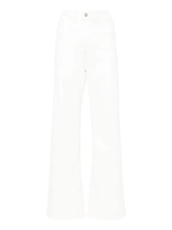Bonpoint High-waisted Flared Jeans - White