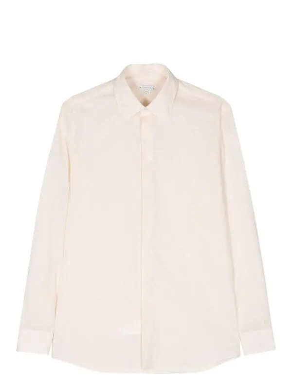 Caruso Poplin Tencel Shirt - Neutrals