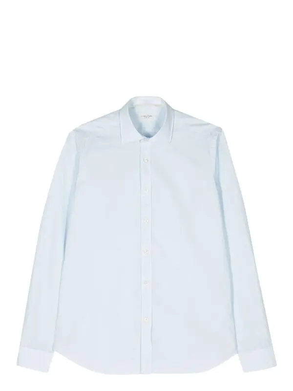TINTORIA MATTEI 954 Poplin Cotton Shirt - Blue