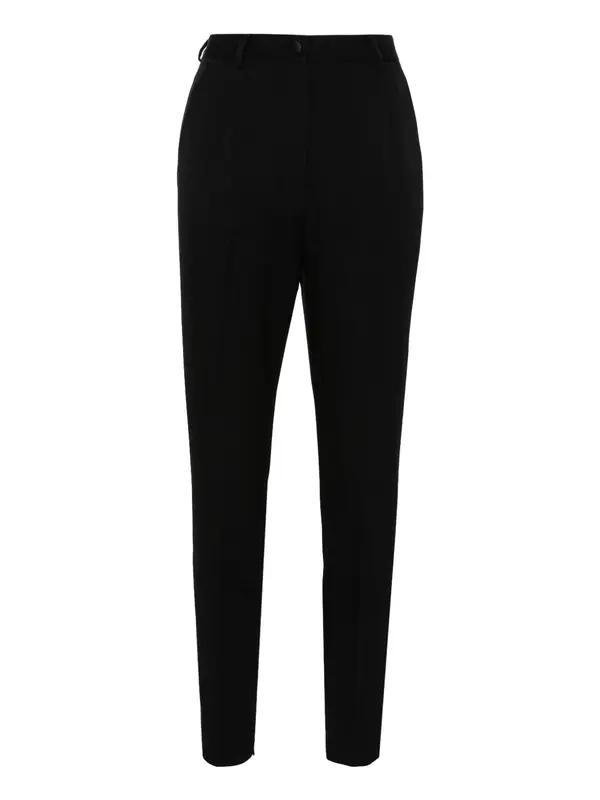 Dolce & Gabbana High-waist Slim-fit Trousers - Black