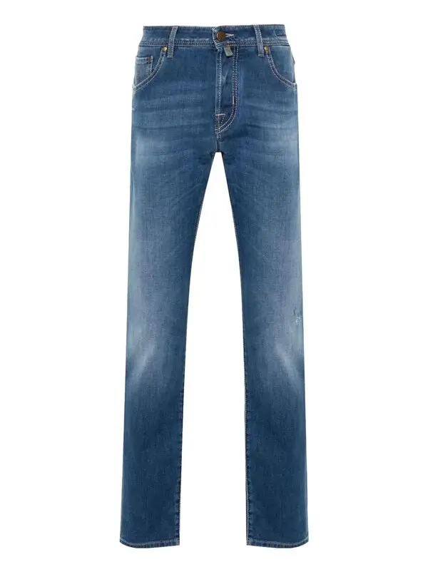 Jacob Cohen Mid-rise Straight-leg Jeans - Blue