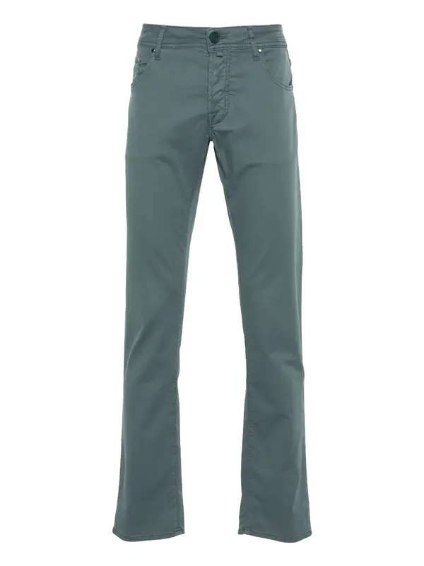 Jacob Cohen Logo-patch Trousers - Green