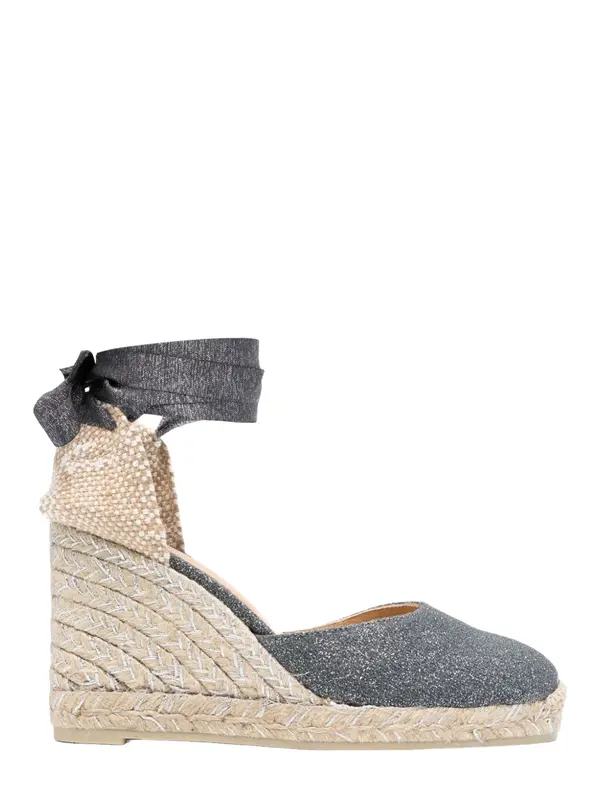 CastaÑer 90mm Carina Wedge Espadrilles - Grey
