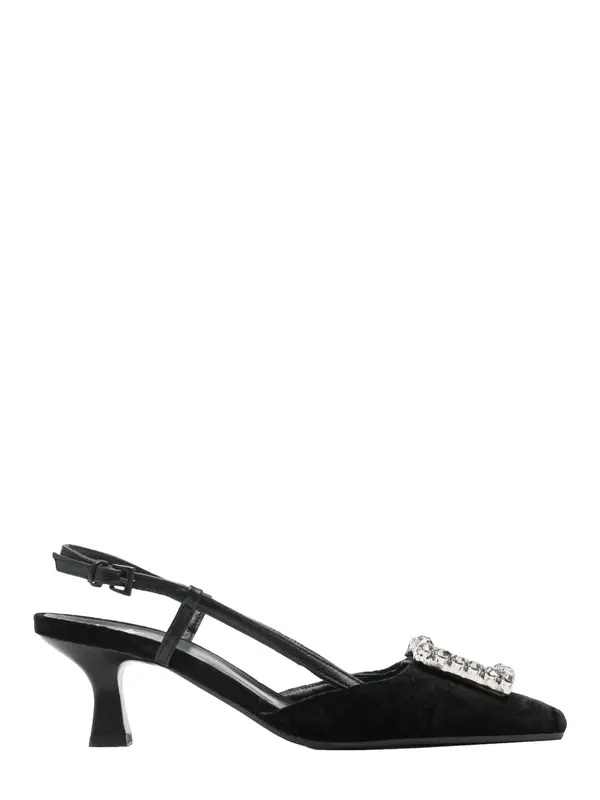 Roberto Festa 70mm Stefi Leather Pumps - Black