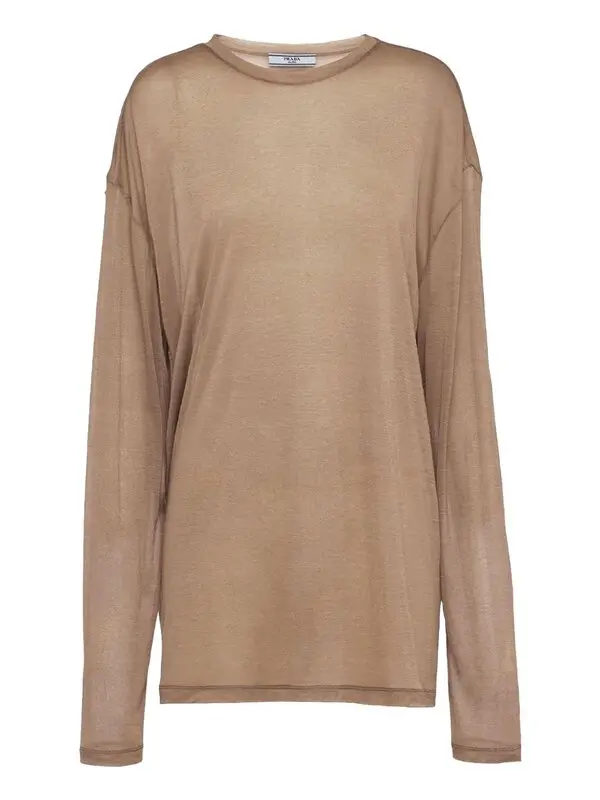 Prada Long Sleeve T-shirts For Women | Editorialist