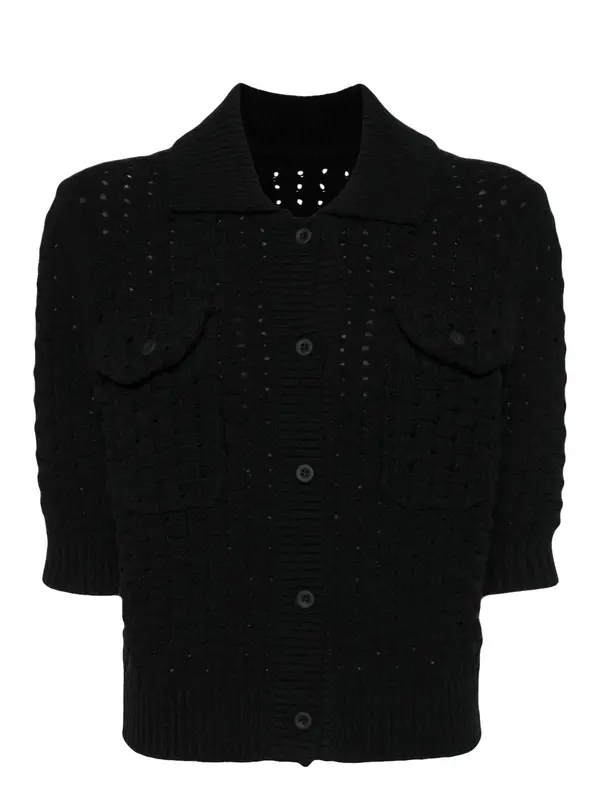 JNBY Short-sleeve Knitted Cardigan - Black