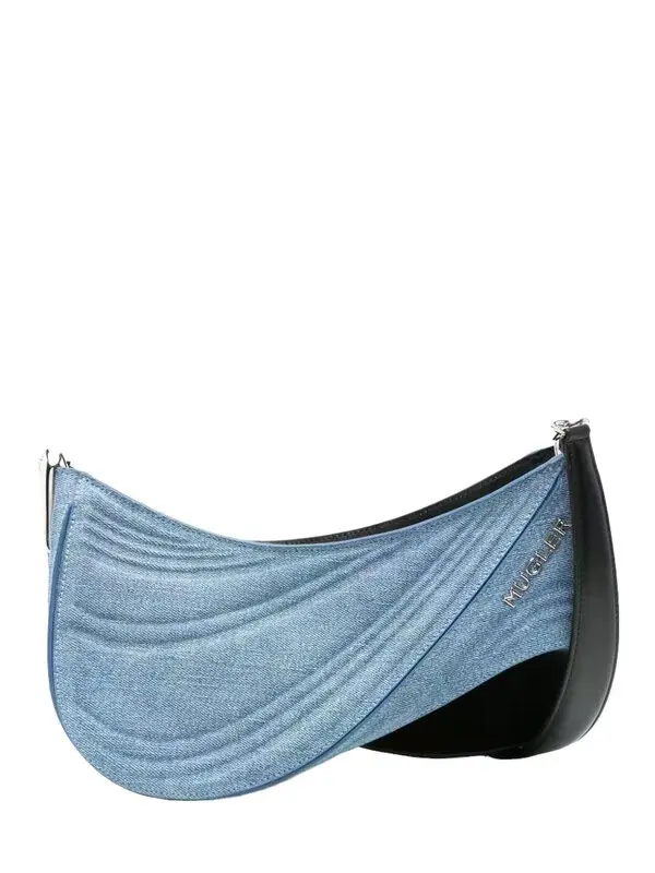 MUGLER Spiral Curve 01 Shoulder Bag - Blue