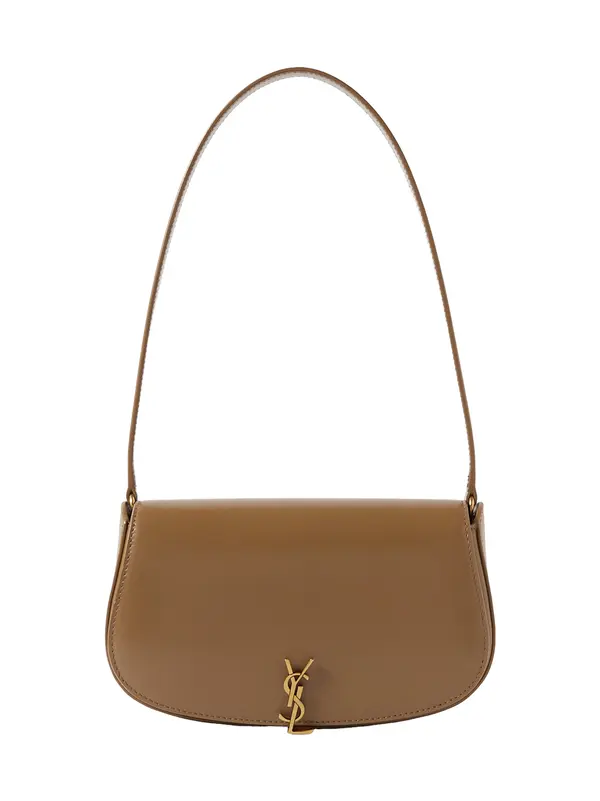 Saint Laurent Voltaire Mini Leather Shoulder Bag - Brown