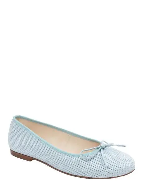 PATRICIA GREEN Skim Ballerina Flat - Sky Blue Perforated