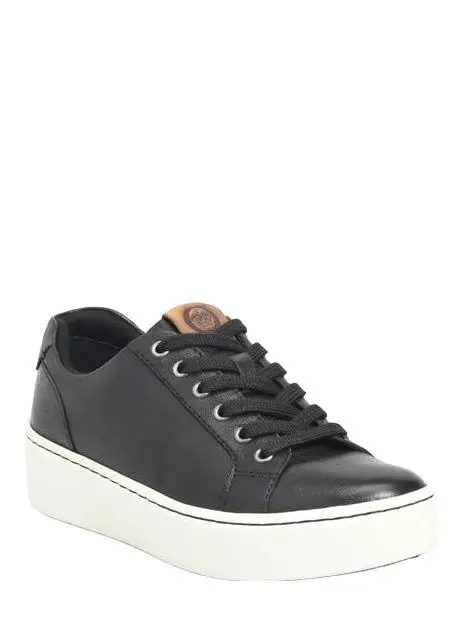 BØRN Mira Platform Sneakers - Black Leather