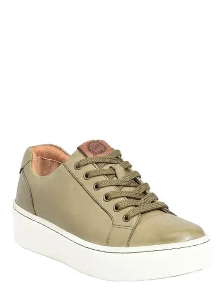 BØRN Mira Platform Sneakers - Green Leather