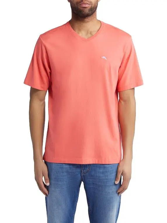 Tommy Bahama New Bali Skyline V-neck T-shirt - Dubarry Coral