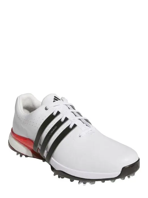 Adidas Tour360 24 Boost™ Golf Shoes - White/ Core Black/ Lucid Red