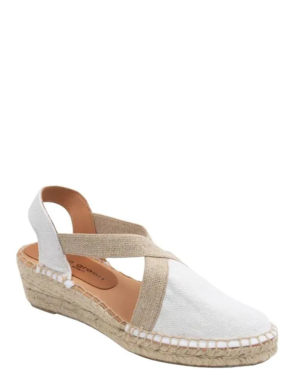PATRICIA GREEN Grace Espadrille Wedge - White