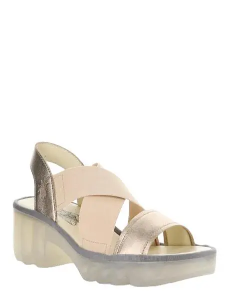Fly London Taji Platform Slingback Sandal - 009 Sahara