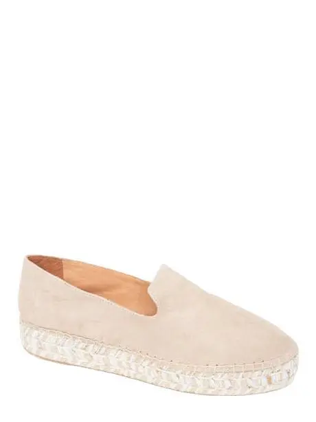 PATRICIA GREEN Avery Espadrille Platform Flats - Beige