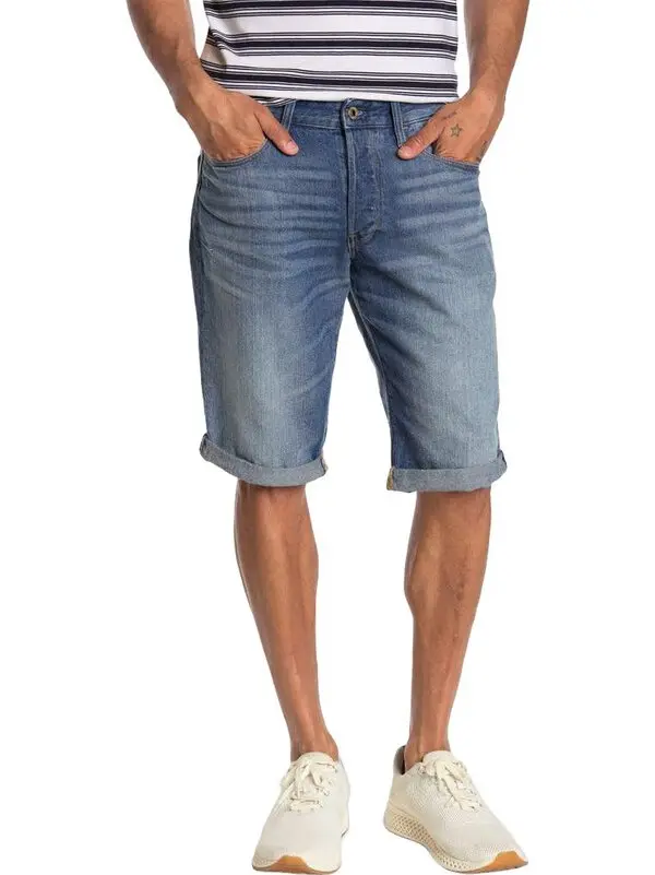 G-star Raw Slim Fit Denim Shorts - Medium Aged