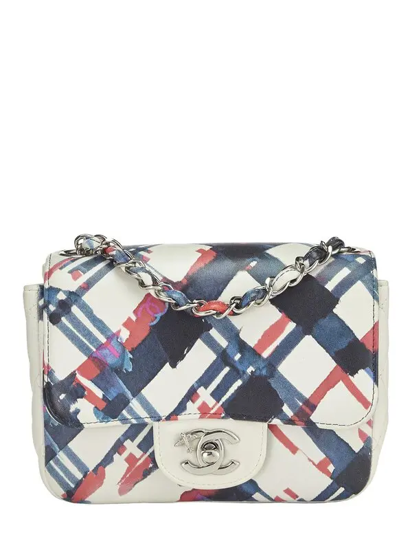 Chanel Calfskin Square Flap Bag - Multi