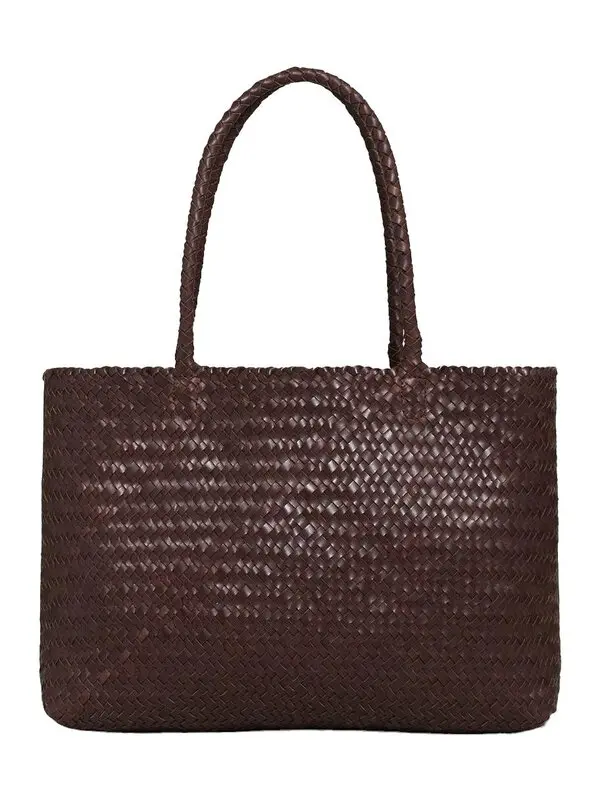 Madewell Handwoven Leather Tote - Coffee Bean