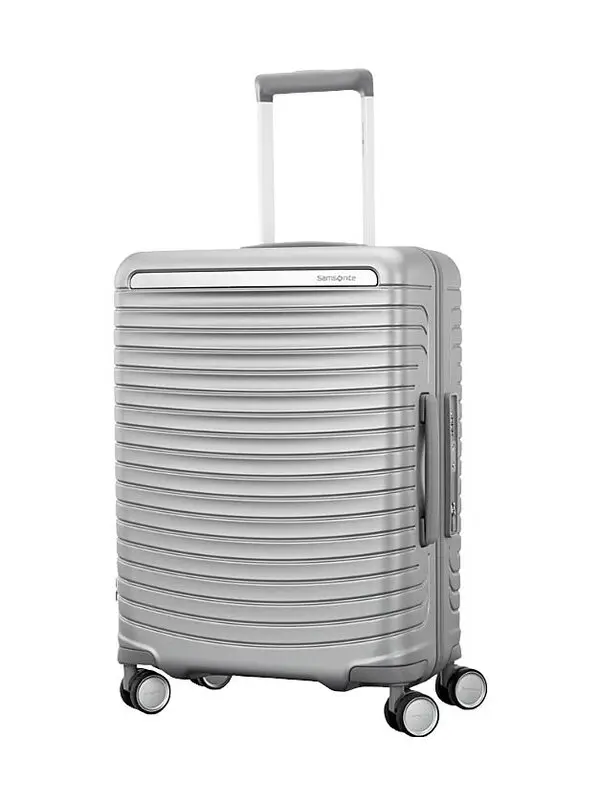 SAMSONITE Framelock Max Carry On Spinner Suitcase - Glacial Silver
