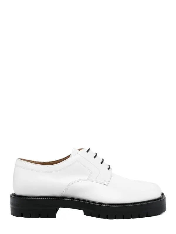 MAISON MARGIELA Tabi Leather Derby Shoes - White