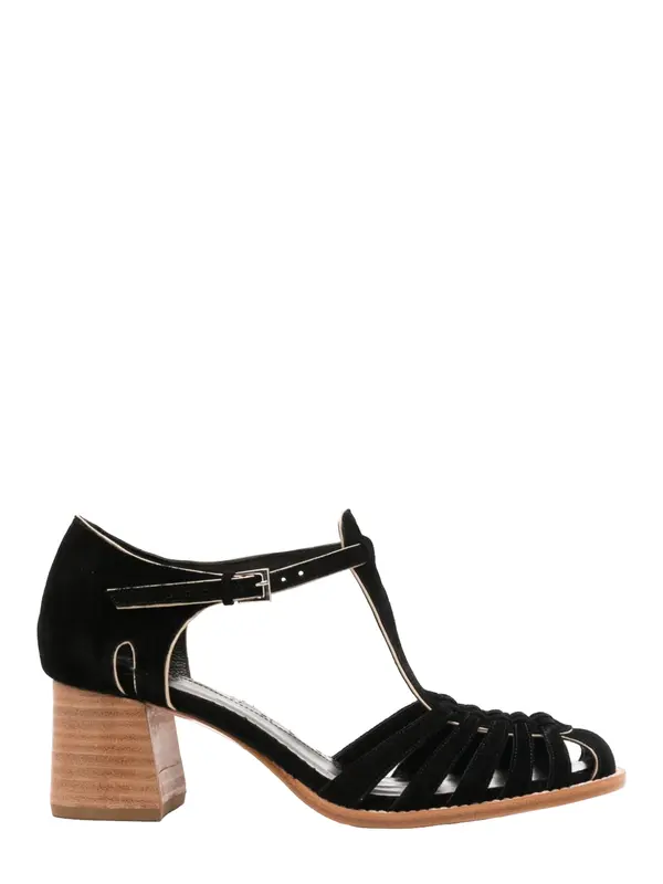 STUDIO CHOFAKIAN Boheme 40mm Caged Pumps - Black