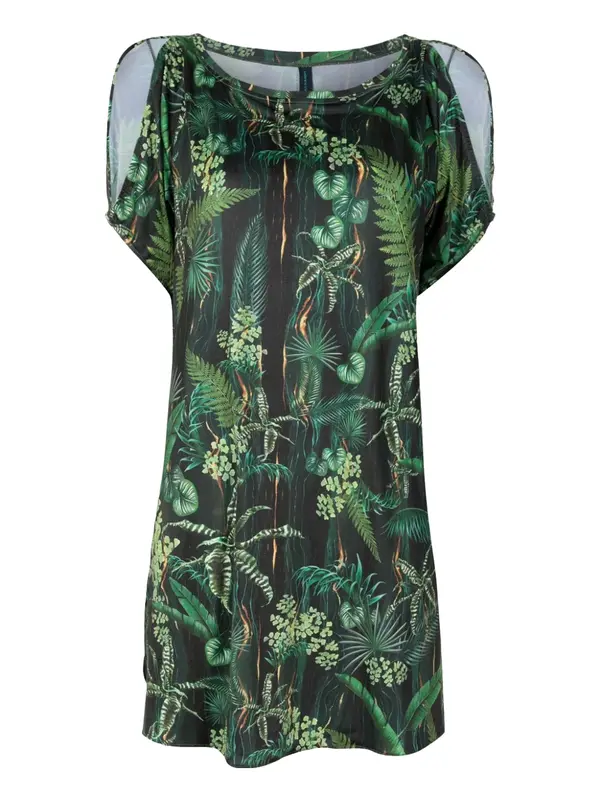 LYGIA & NANNY Allat Leaf-print Tunic - Green