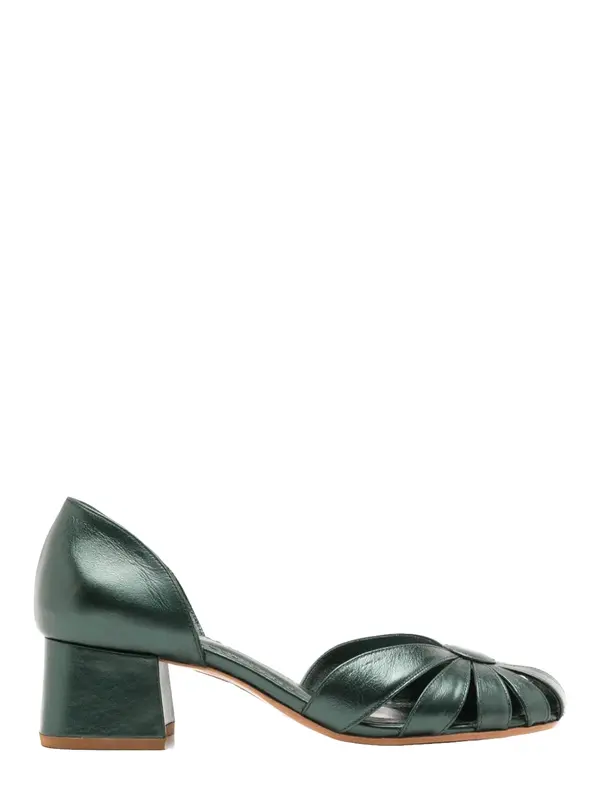 STUDIO CHOFAKIAN 40mm Marjorie Pumps - Green