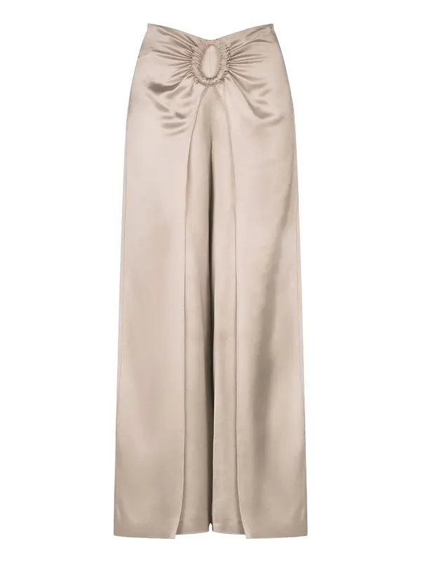 Silvia Tcherassi Belma Palazzo Trousers - Neutrals