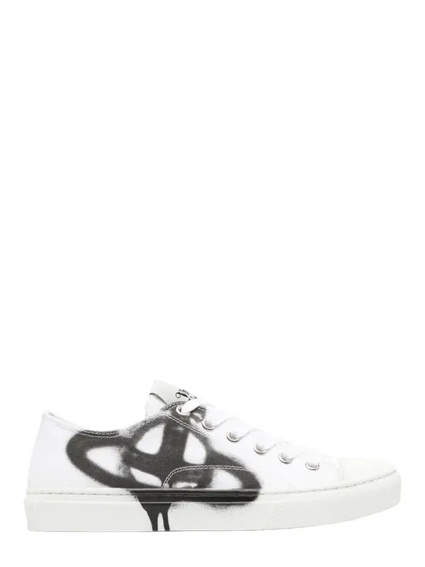 VIVIENNE WESTWOOD Plimsoll 2.0 Canvas Sneakers - White