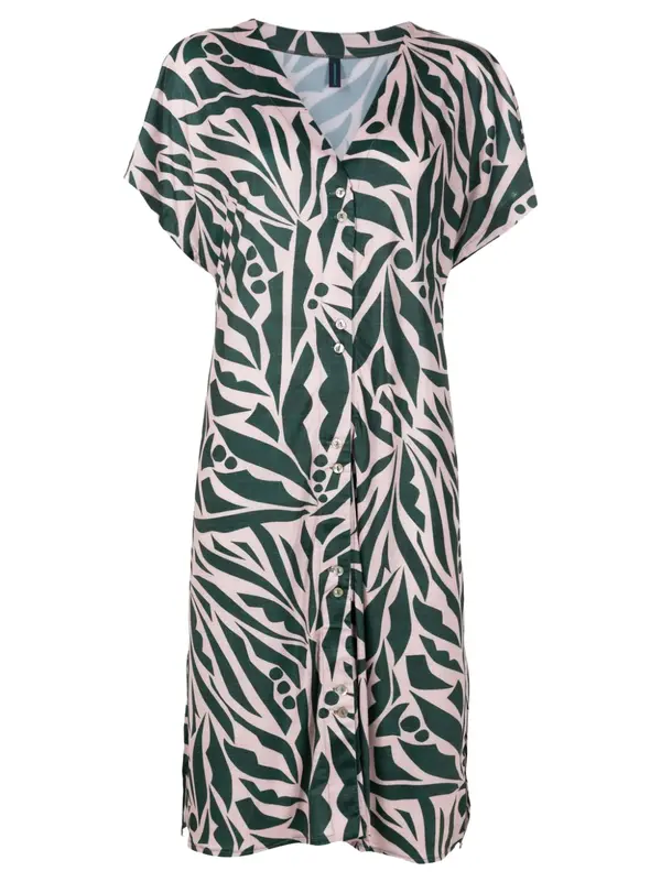 LYGIA & NANNY Artemis Graphic-print Midi Dress - Green