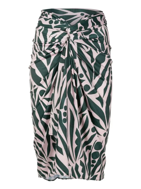LYGIA & NANNY Orixá Pareo Skirt - Green