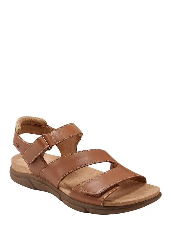 Easy Spirit Mavey Ankle Strap Sandal - Medium Brown