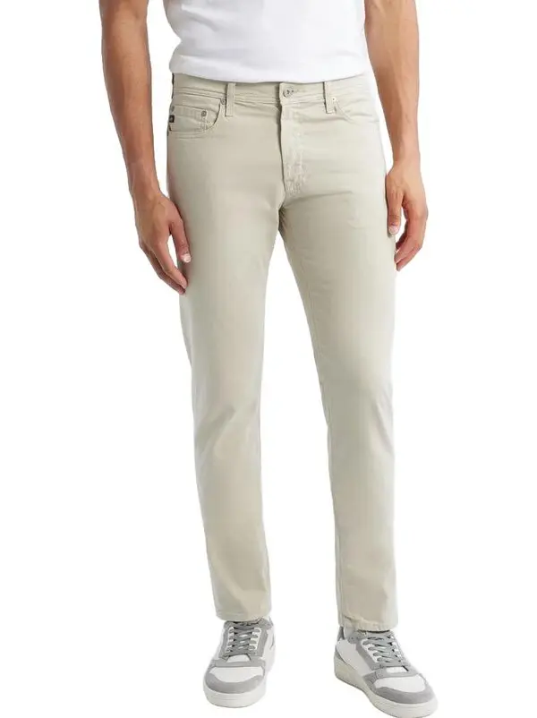 Ag Tellis Stretch Sateen Modern Slim Pants - Coastal Pebble