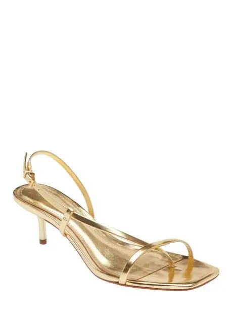 Schutz Heloise Slingback Sandal - Ouro Claro Orch